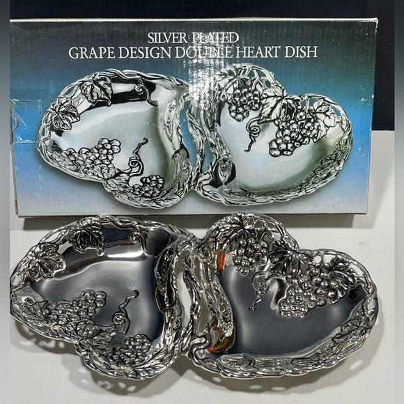 Godinger | Dining | Godinger Silver Art Co Double Heart Silver Plated ...